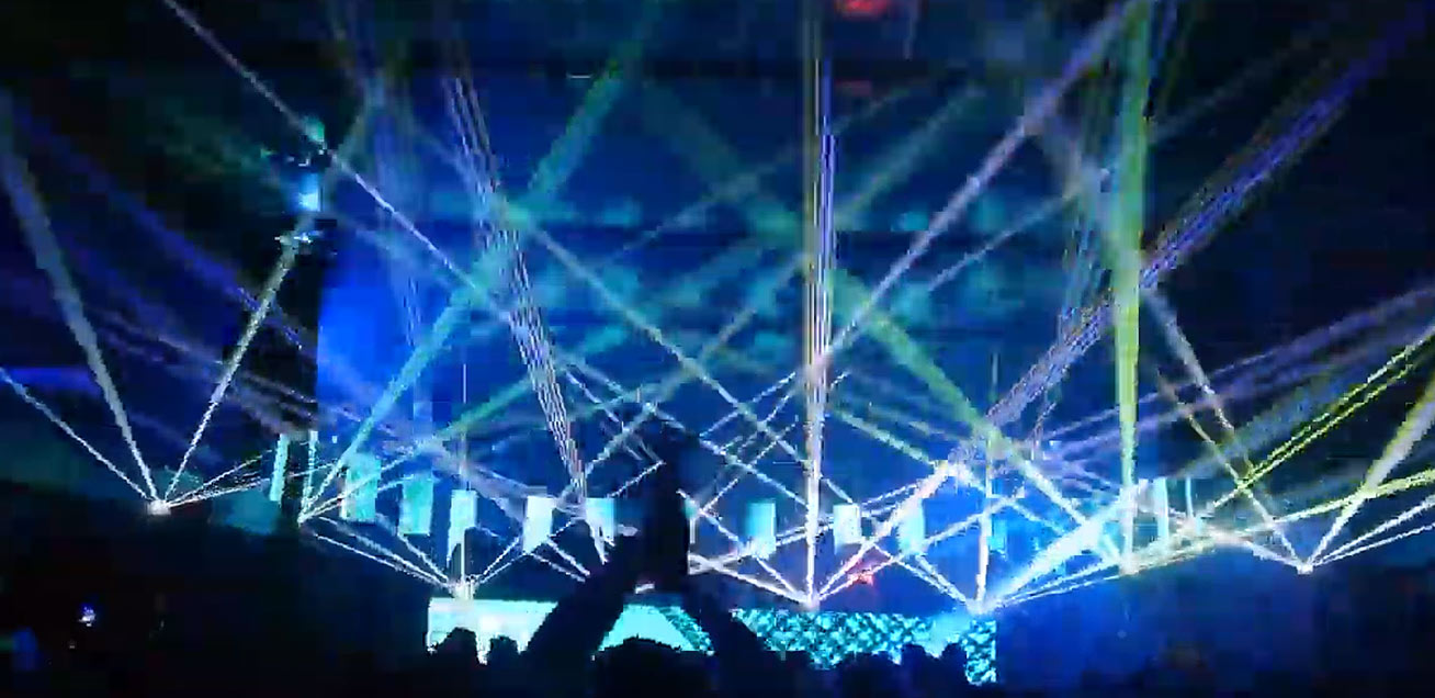 Laserski show z 8x rgb laserji - Pyrocop
